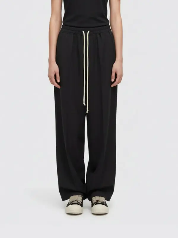 Rick Owens Drawstring Waist Trousers - Black