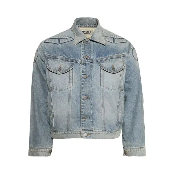 SATOSHI NAKAMOTO Denim Moto Jacket
