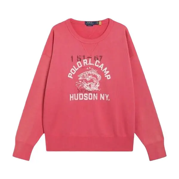 Polo Ralph Lauren Long-sleeve Graphic Printed Crewneck Sweatshirt