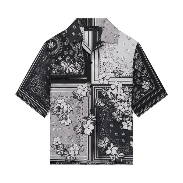 Amiri Bandana Floral Bowling Shirt
