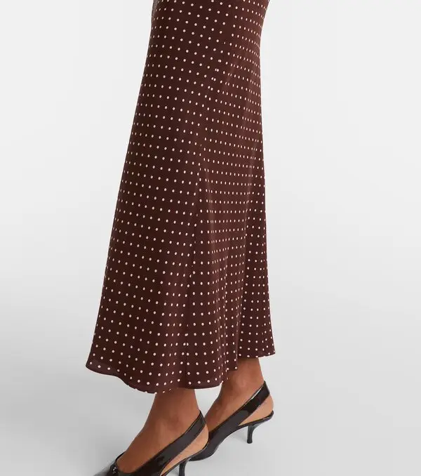 Alessandra Rich Polka-dot Midi Dress
