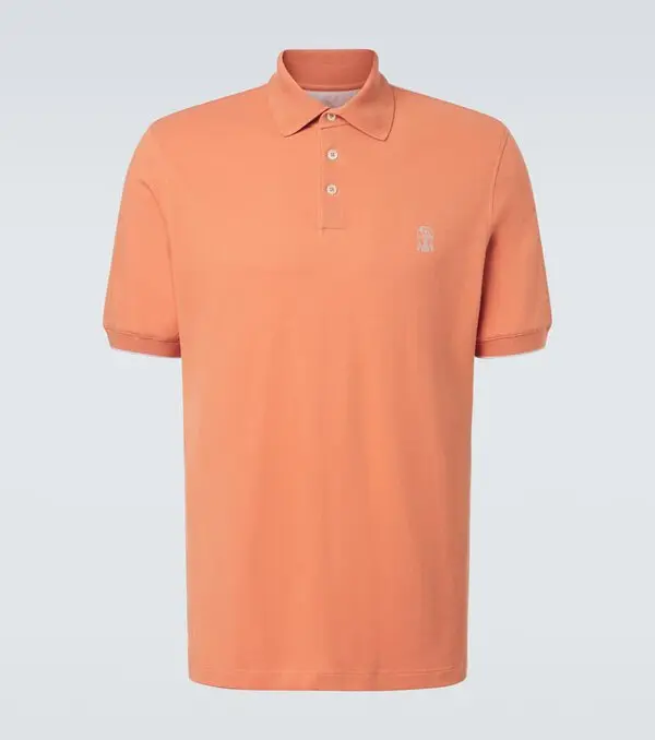 Brunello Cucinelli Logo Cotton Polo Shirt