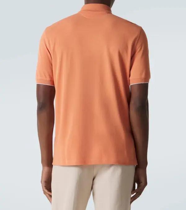Brunello Cucinelli Logo Cotton Polo Shirt