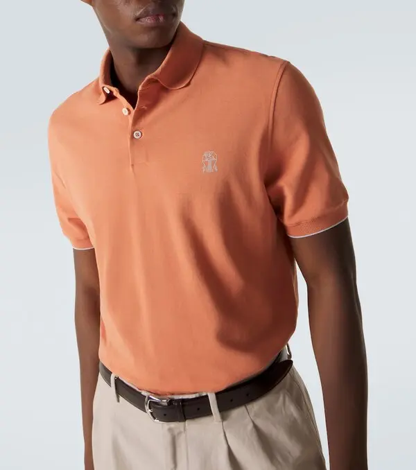 Brunello Cucinelli Logo Cotton Polo Shirt