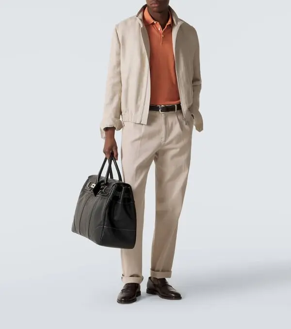 Brunello Cucinelli Logo Cotton Polo Shirt