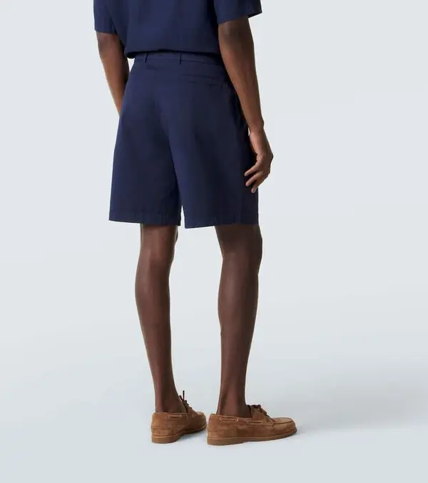Brunello Cucinelli Cotton-blend Shorts - Blue