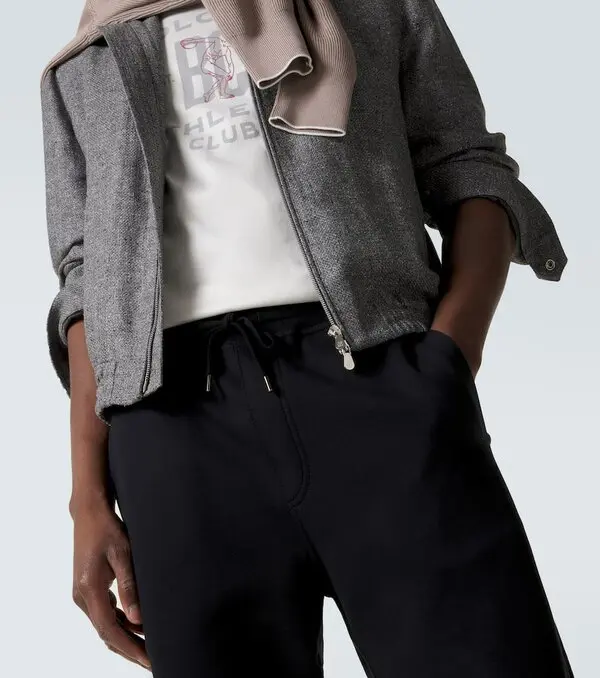 Brunello Cucinelli Cotton-blend Jersey Sweatpants