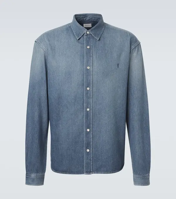 Saint Laurent Cassandre Denim Shirt
