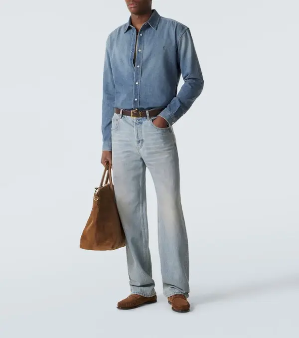 Saint Laurent Cassandre Denim Shirt