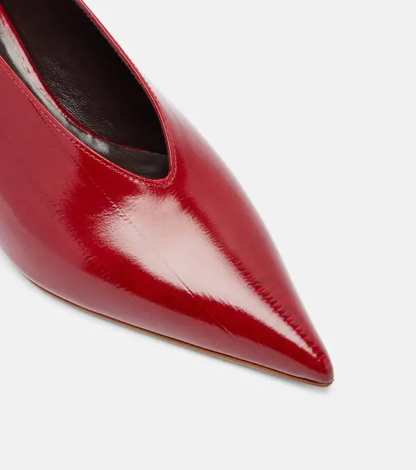 Le Monde Beryl Babouche 40 Leather Pumps - Red