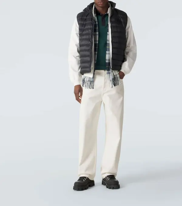 Moncler Embroidered Cotton Pique Polo Shirt - Green