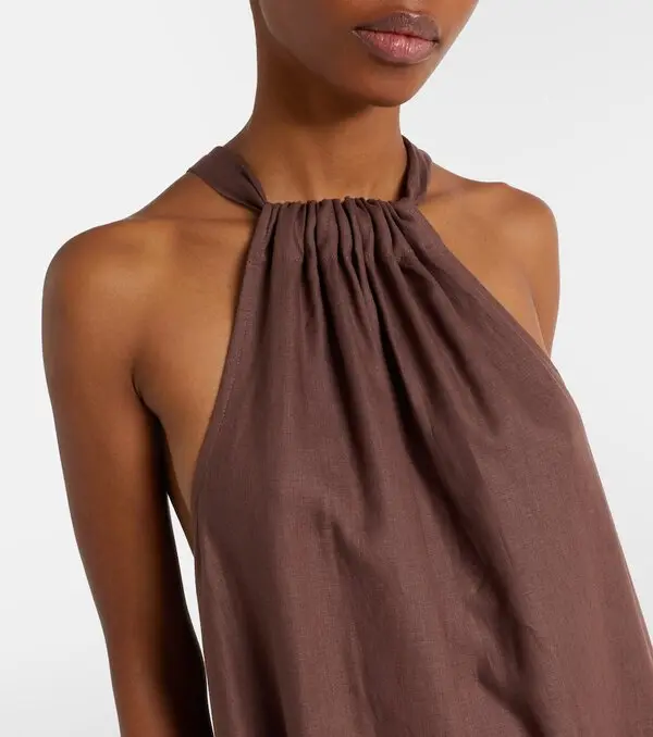 Asceno Linen Maxi Dress