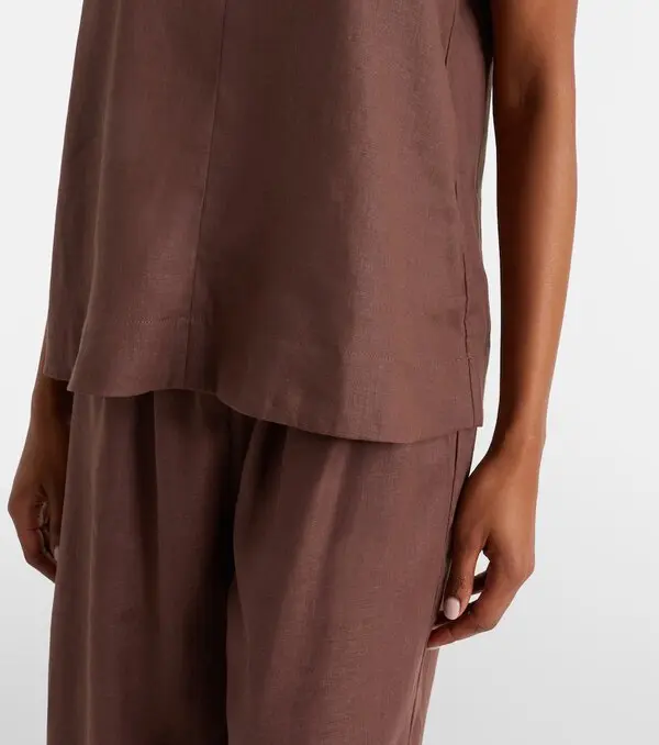 Asceno Linen Top