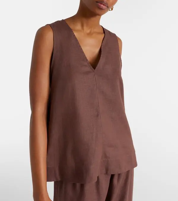 Asceno Linen Top
