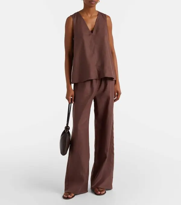 Asceno Linen Top
