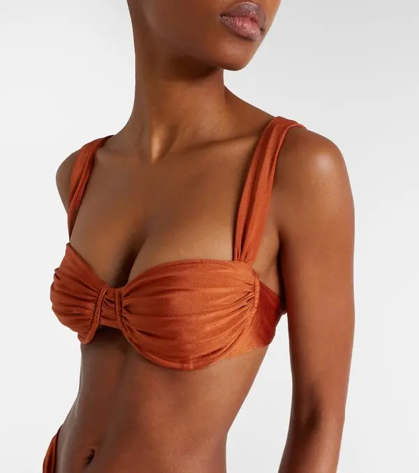 Faithfull The Brand Sol Bikini Top - Orange