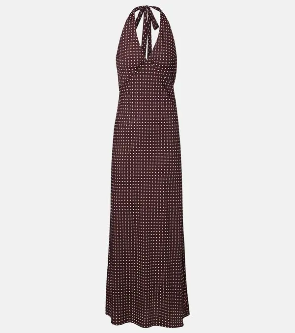 Faithfull The Brand Rosa Polka-dot Maxi Dress