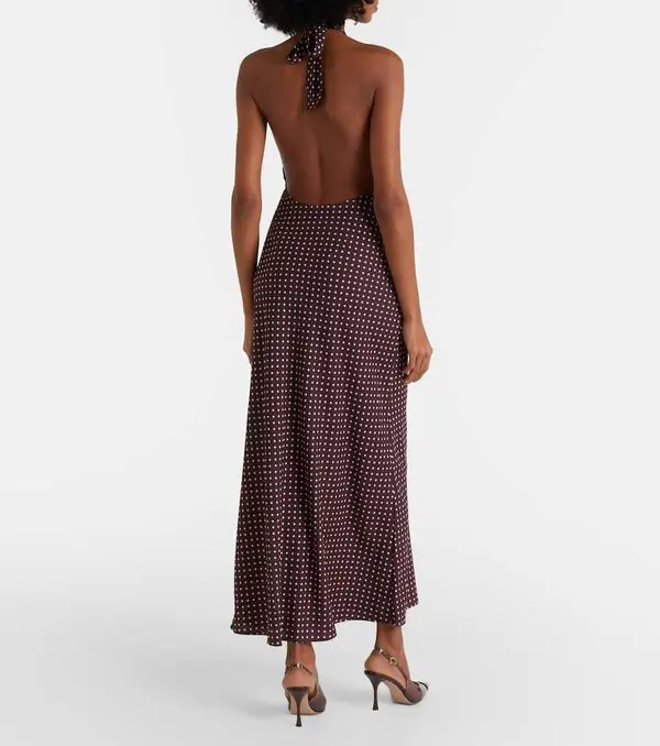 Faithfull The Brand Rosa Polka-dot Maxi Dress