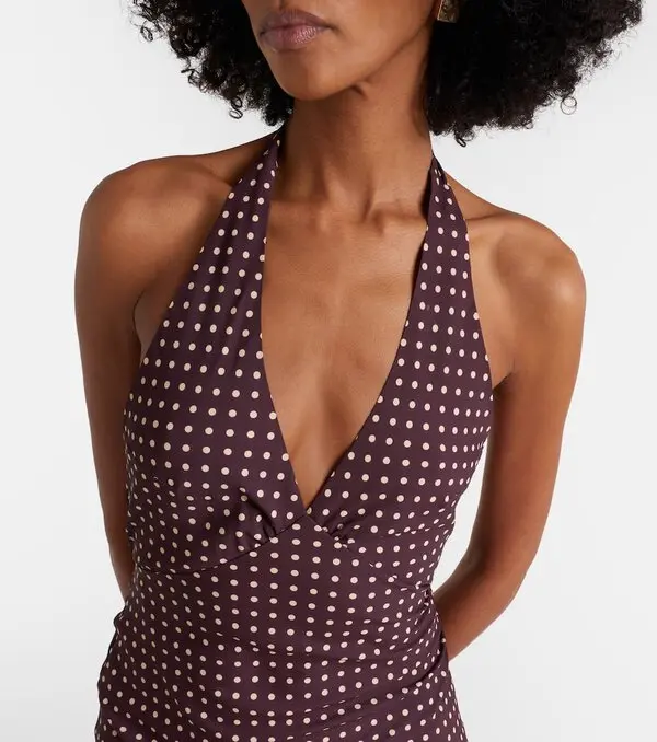 Faithfull The Brand Rosa Polka-dot Maxi Dress