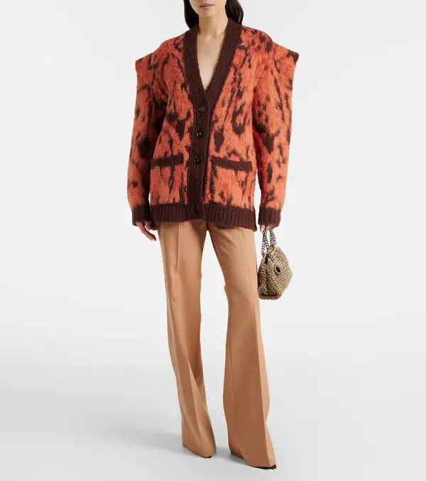 Stella McCartney Printed Wool-blend Sweater Vest