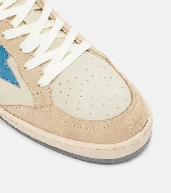GOLDEN GOOSE Ball Star Suede Sneakers - Beige