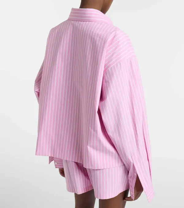 Balenciaga Striped Cotton Poplin Shirt