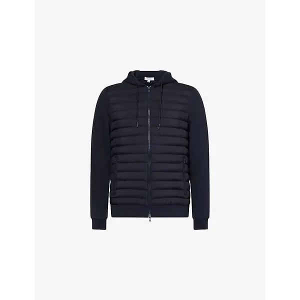 ARNE Hybrid Hooded Quilted Woven Jacket