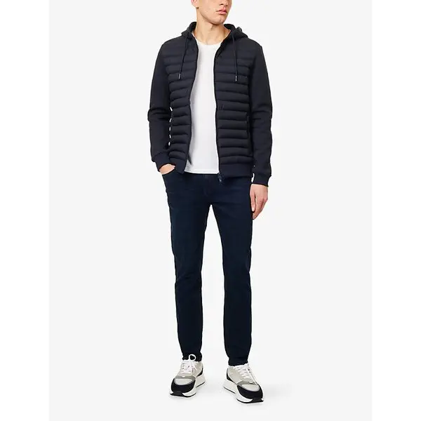 ARNE Hybrid Hooded Quilted Woven Jacket