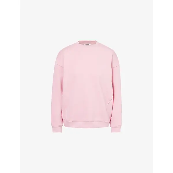 SISTERS & SEEKERS Classic Crewneck Cotton-jersey Sweatshirt - Pink