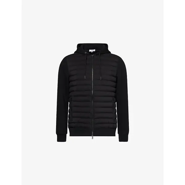 ARNE Hybrid Hooded Quilted Woven Jacket