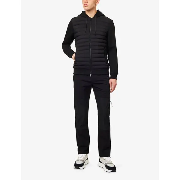 ARNE Hybrid Hooded Quilted Woven Jacket