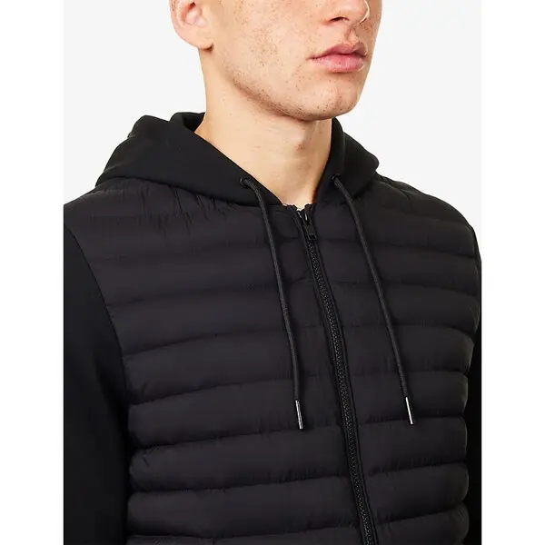 ARNE Hybrid Hooded Quilted Woven Jacket
