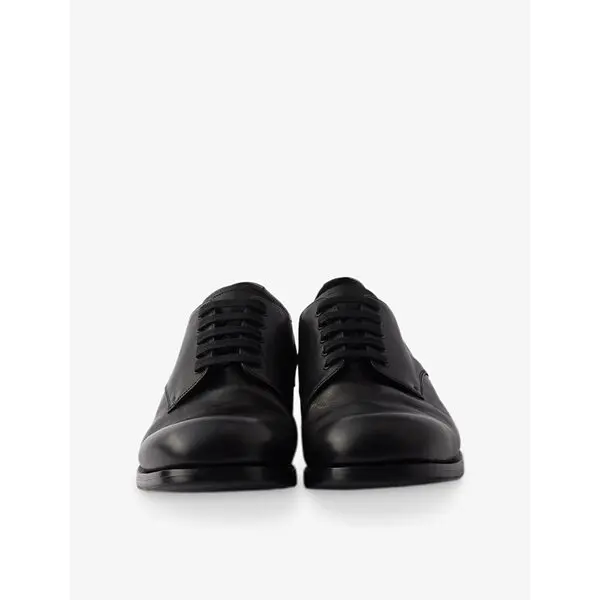 Prada Laced Leather Derby Shoes