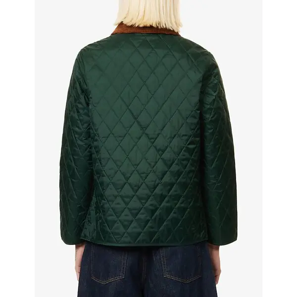 SPORTY & RICH Crest Quilted Nylon Jacket