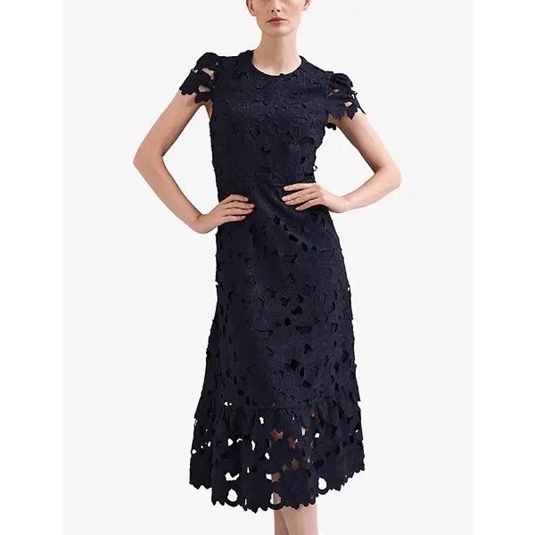 phase eight embroidered dress Harley White Embroidered Dress
