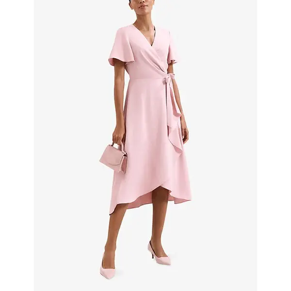 open lace back dress Ines Pastel Wrap Dress main image 0