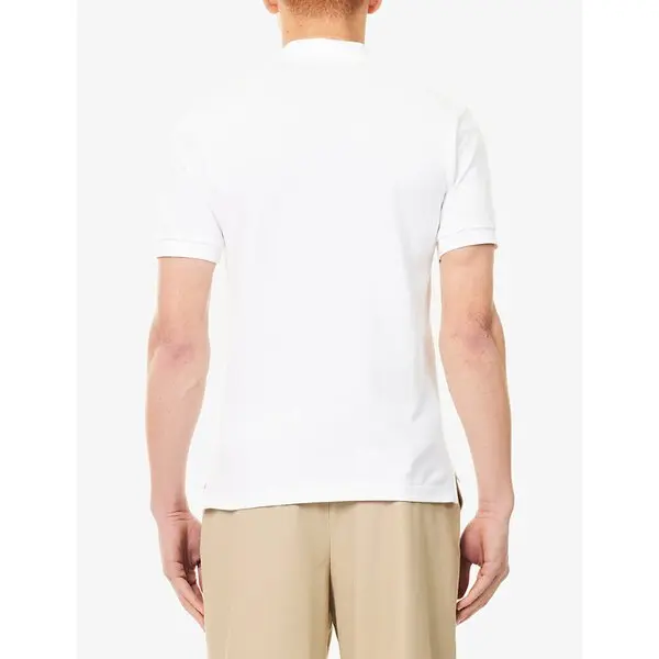 Play Comme Des Garcon Heart-appliqué Cotton Polo Shirt - White