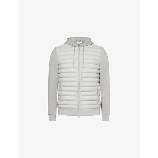 ARNE Hybrid Hooded Quilted Woven Jacket