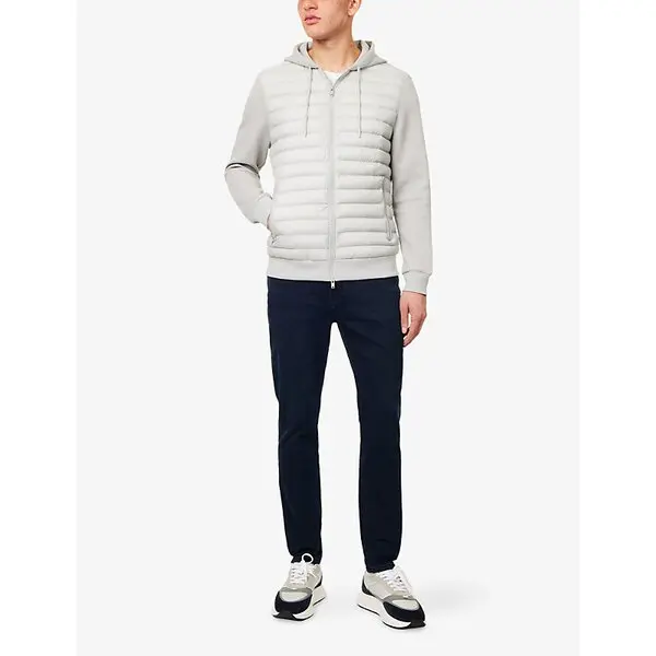 ARNE Hybrid Hooded Quilted Woven Jacket