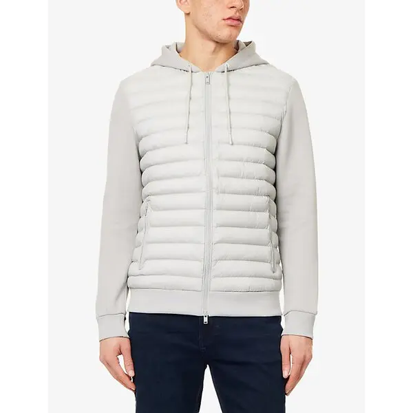 ARNE Hybrid Hooded Quilted Woven Jacket