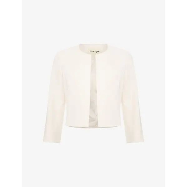 PHASE EIGHT Round-neck Stretch-woven Jacket