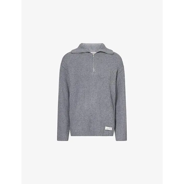 4TH & RECKLESS Knitted Half-zip Jumper