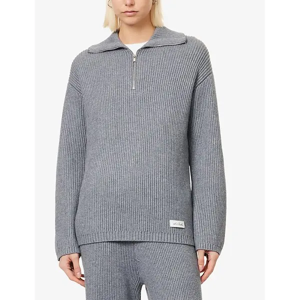 4TH & RECKLESS Knitted Half-zip Jumper