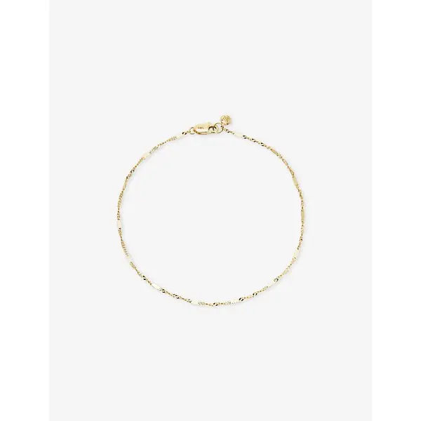 Monica Vinader Shimmer Chain 14ct Yellow-gold Bracelet - Yellow Gold