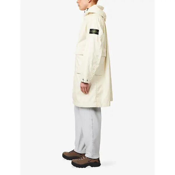 【特価】STONE  MEMBRANA 3Lトレンチコート Stone Island Membrana 3l Woven Parka Jacket - Ivory | Editorialist