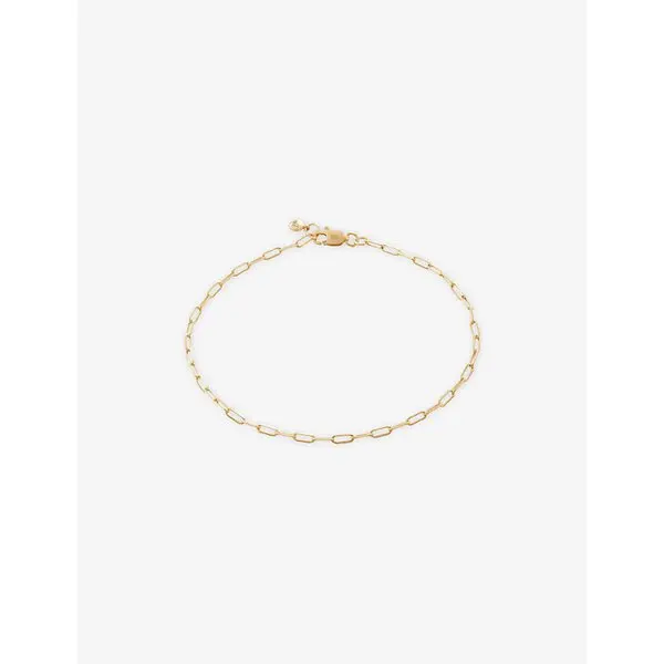 Monica Vinader Paperclip Chain Bracelet - Yellow Gold