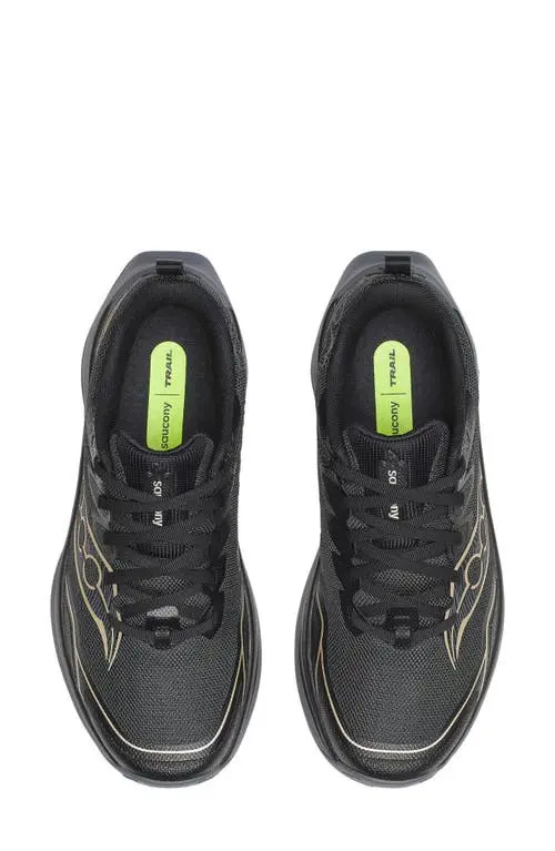 Saucony Peregrine 16 Trail Shoe - Black/carbon