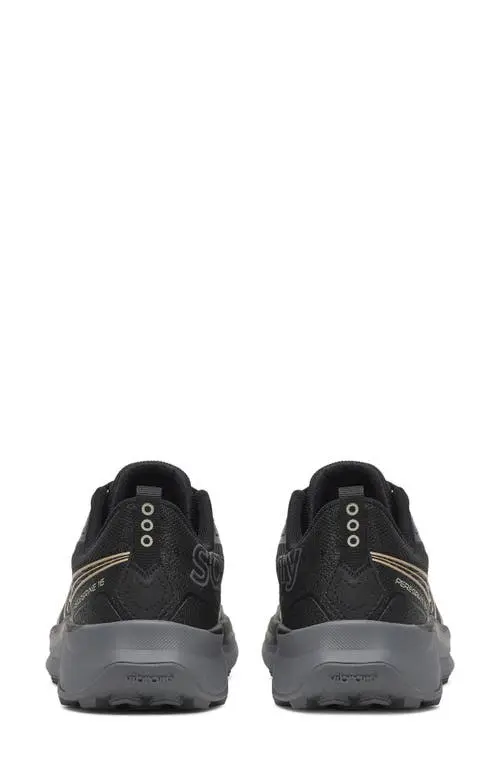 Saucony Peregrine 16 Trail Shoe - Black/carbon