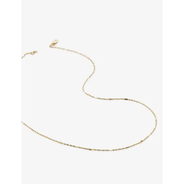 Monica Vinader Shimmer Chain Necklace - Yellow Gold