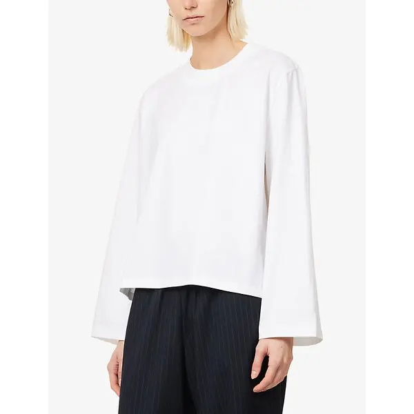 Stylein Joyce Long-sleeve Cotton-jersey Top